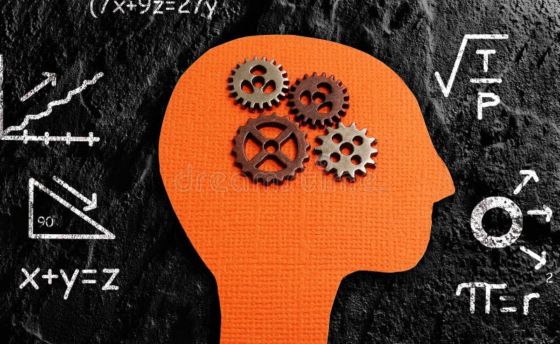 Gear head math stock photo. Image of innovation, thought - 64974400