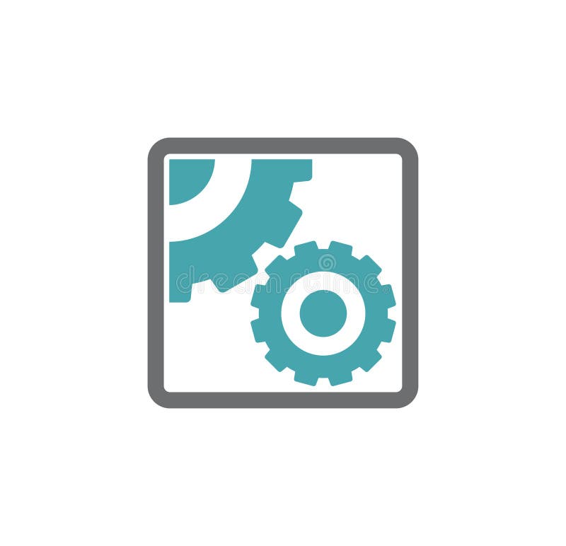 Gear Icon on Background for Graphic and Web Design. Creative ...