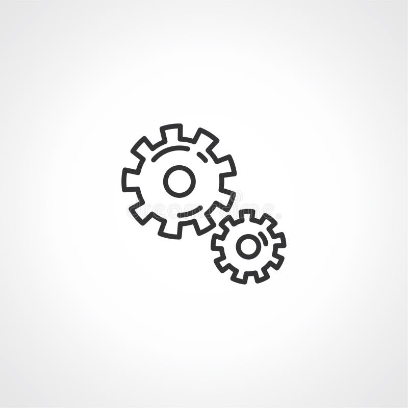 Gear Icon, Cog Wheel, Engine Circle Icon Stock Vector - Illustration of ...