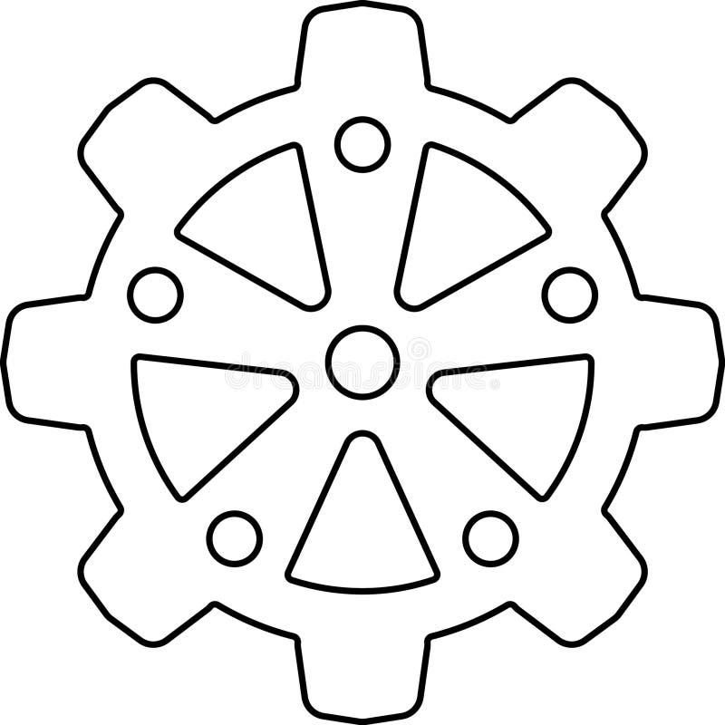 Gear Icon. Connected Cogs Gears. Business Gear Wheel Isolated on White ...