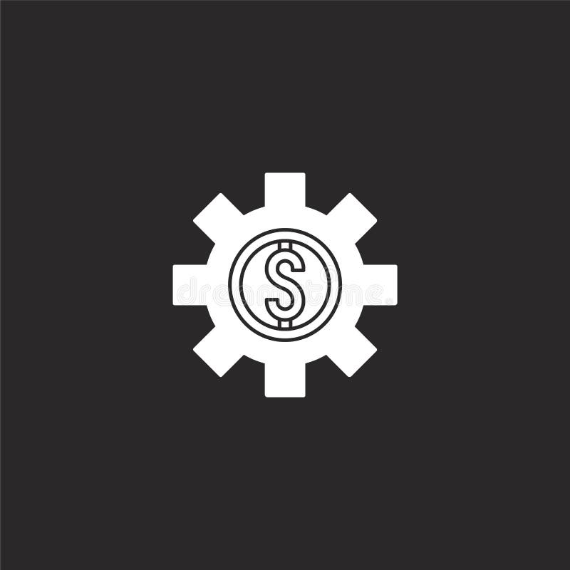 Gear Icon. Filled Gear Icon for Website Design and Mobile, App ...