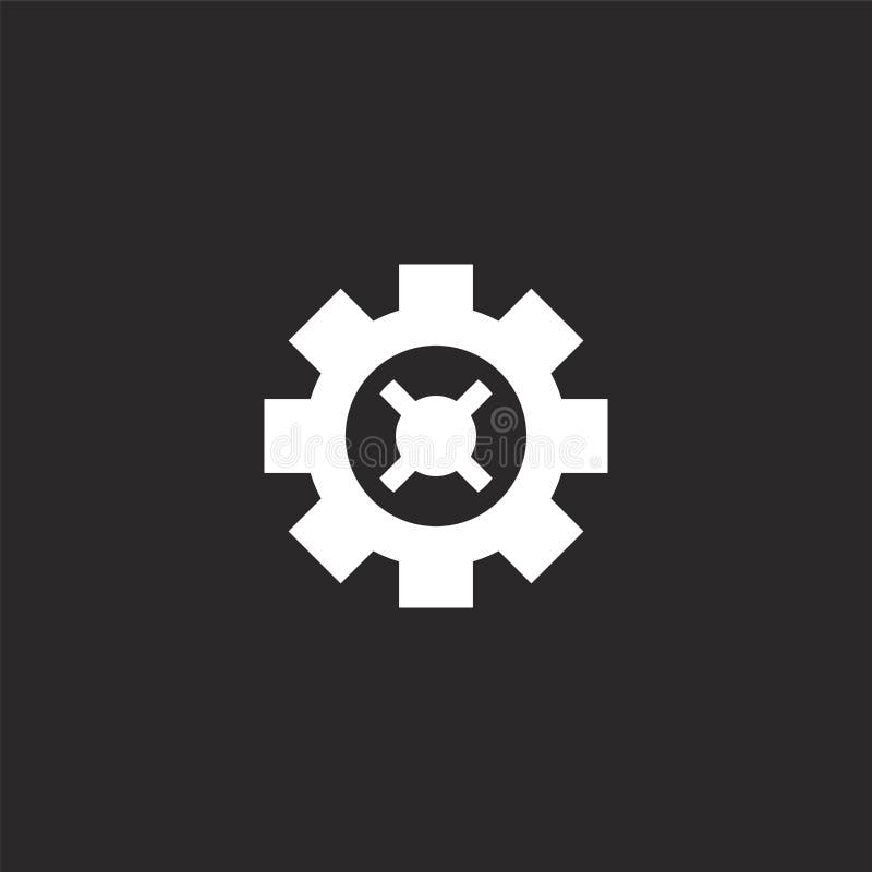 Gear Icon. Filled Gear Icon for Website Design and Mobile, App ...