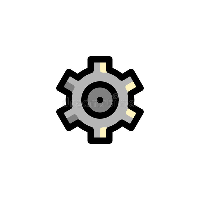 Gear Icon stock vector. Illustration of motion, settings - 266547834