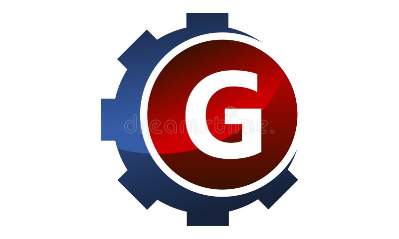 Gear icon Letter G stock vector. Illustration of engineering - 105746100