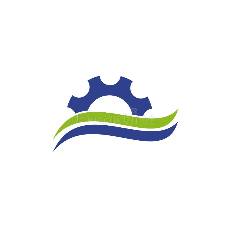Gear Icon Logo Design for Industrial Company Stock Vector ...