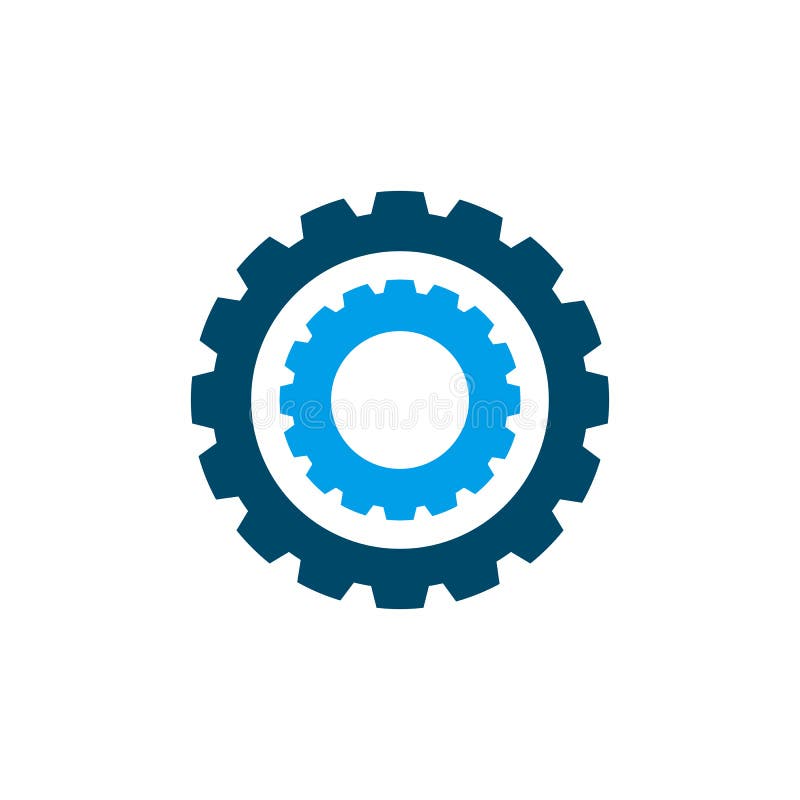 Gear Icon Logo Design for Industrial Company Stock Vector ...