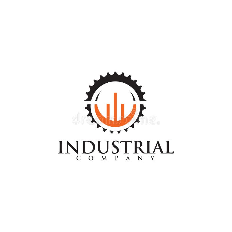 Gear Icon Logo Design for Industrial Company Stock Vector ...