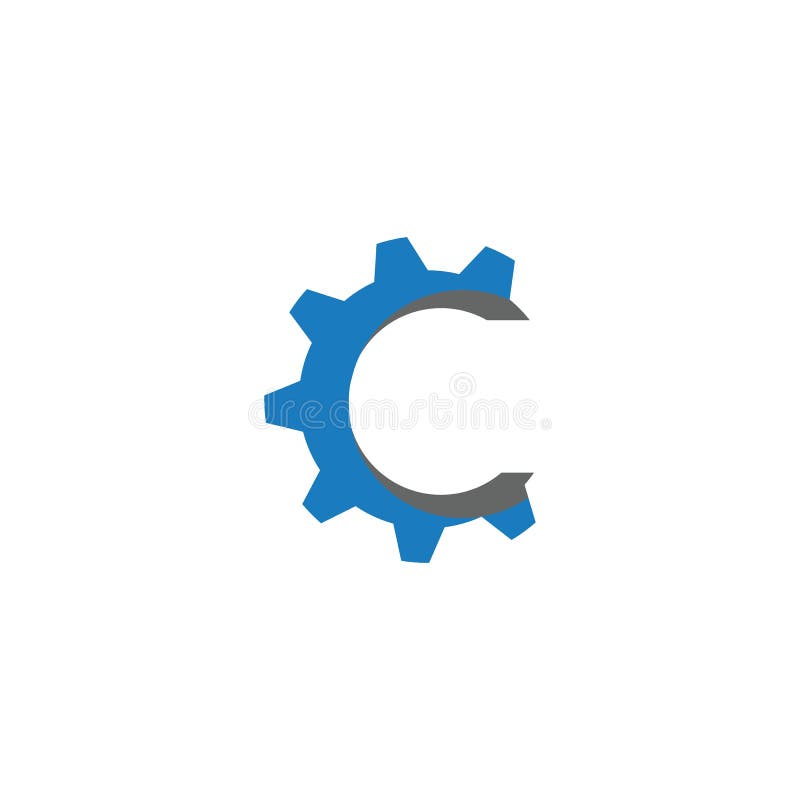 Gear icon logo vector icon stock vector. Illustration of technology ...