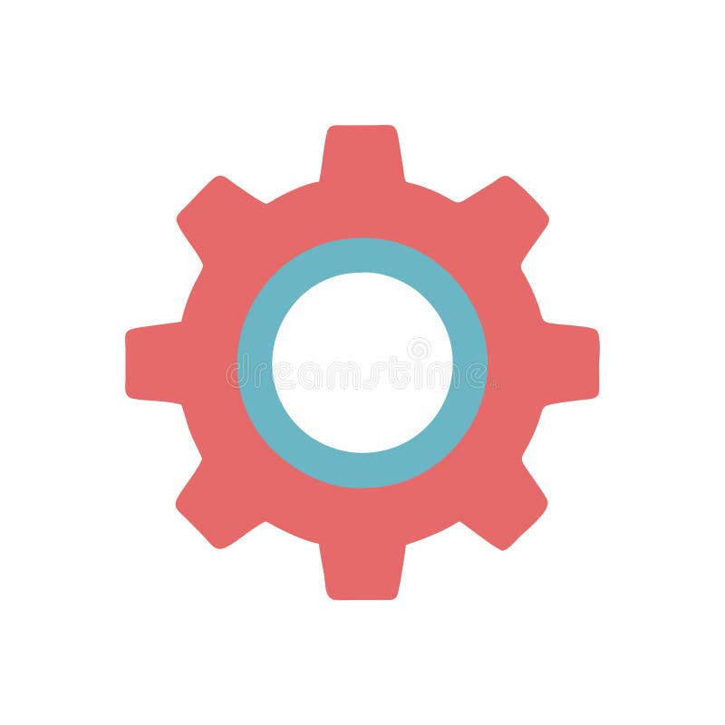 Gear Icon for Mechanisms and Engineering Stock Illustration ...