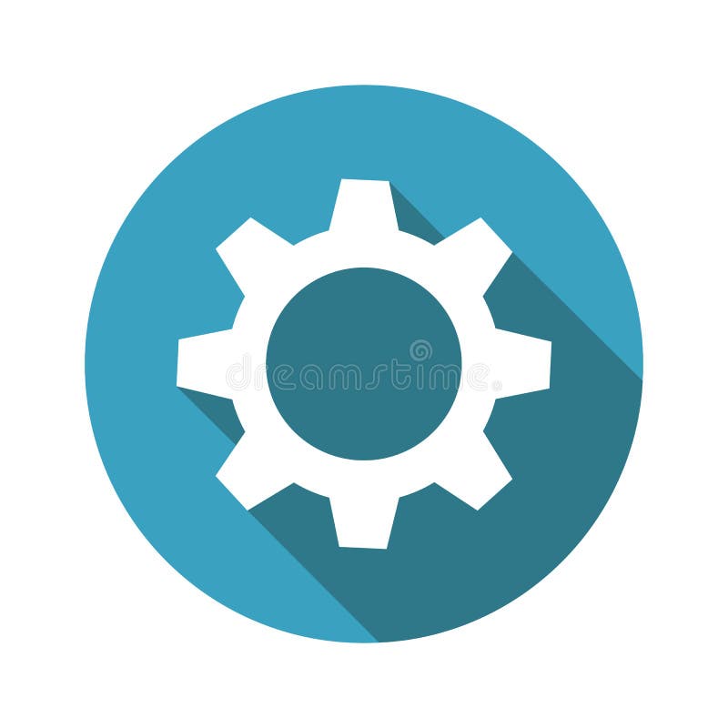 Gear icon stock vector. Illustration of mechanism, gearwheel - 168646323