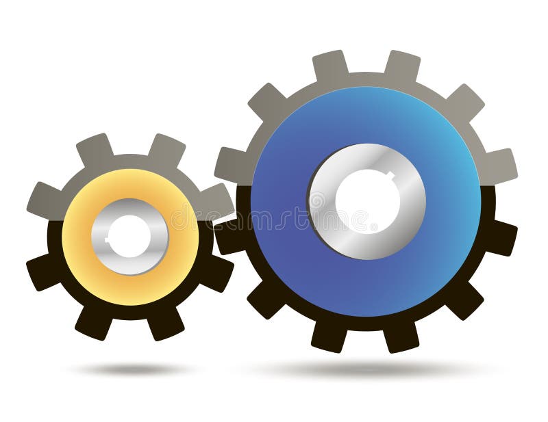 Gear Icon with Place for Your Text. Vector Stock Vector - Illustration ...