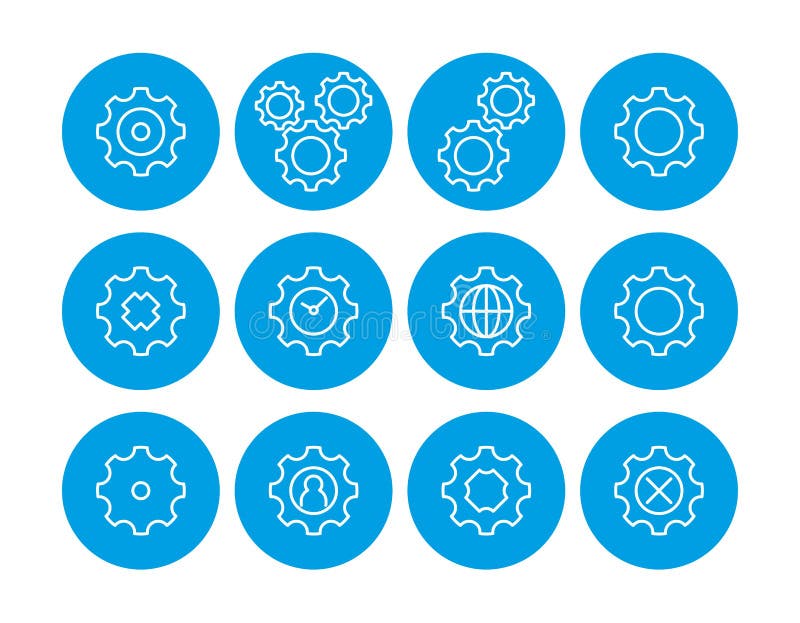 Gear Icon. Set of Gear Icons. Communications Icons. Contact Us Icons ...