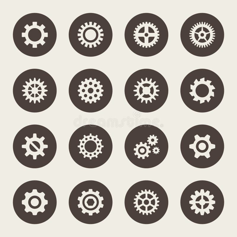 Concentric gear shapes stock vector. Illustration of dynamic - 4716551