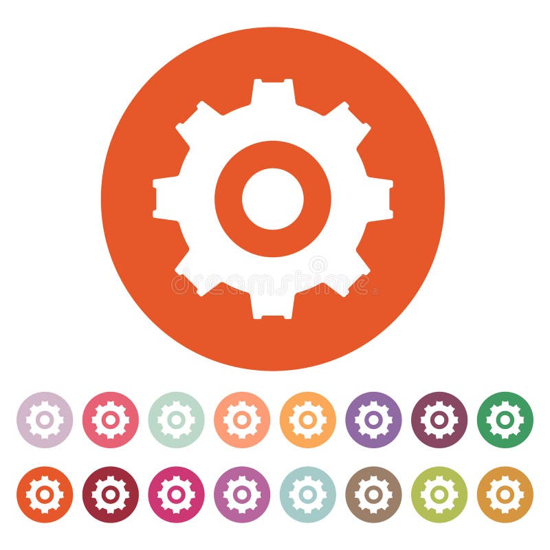 The Gear Icon. Settings Symbol Stock Illustration - Illustration of ...