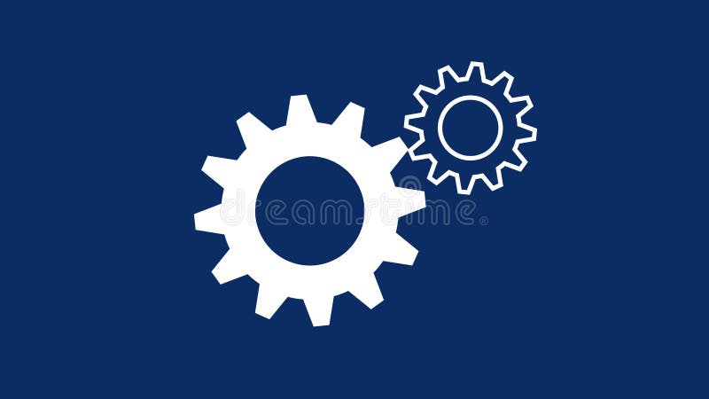 Gear Icon. Simple Gear Icon Isolated. Stock Illustration - Illustration ...