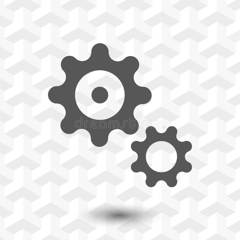 Gear Icon Stock Vector Illustration Flat Design Stock Vector ...