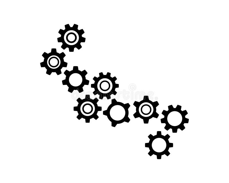 Gear icon Template stock vector. Illustration of factory - 121373939