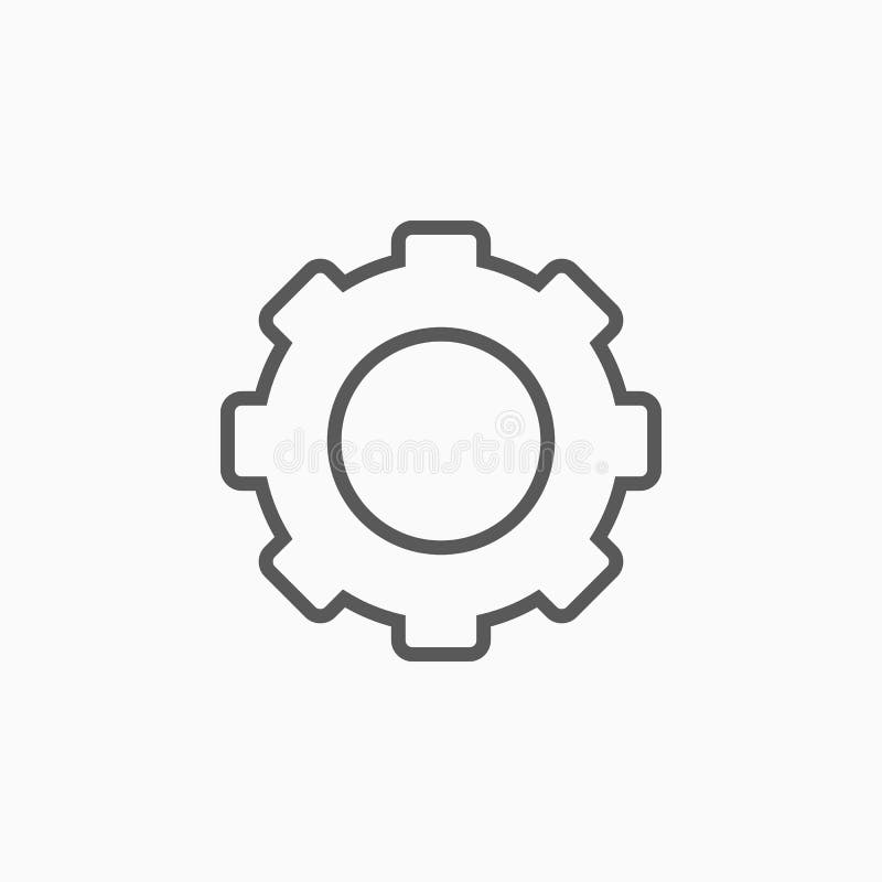 Gear Icon, Tool Vector, Engine, Service, Cogwheel Stock Vector ...