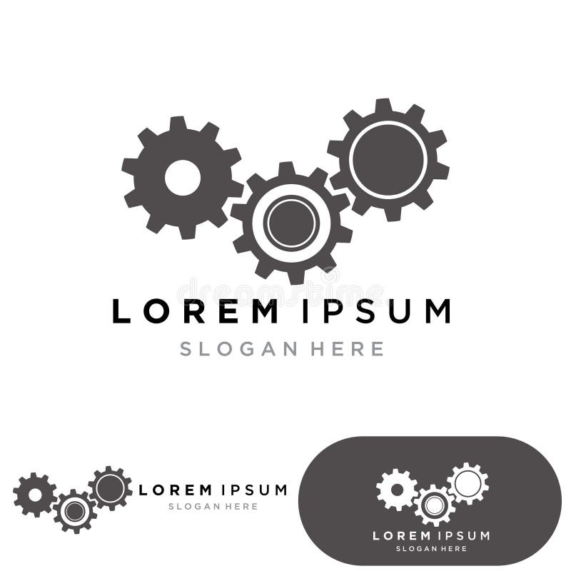 Gear Icon Vector Set. Clockwork Illustration Sign Collection Stock ...