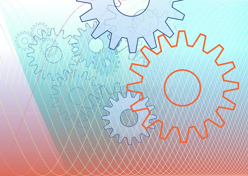 Gear Illustration. Machine Icon. Cog Design Stock Vector - Illustration ...