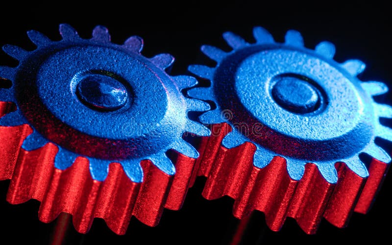 A Gear is an Important Element of a Complex Mechanism. Stock Image ...