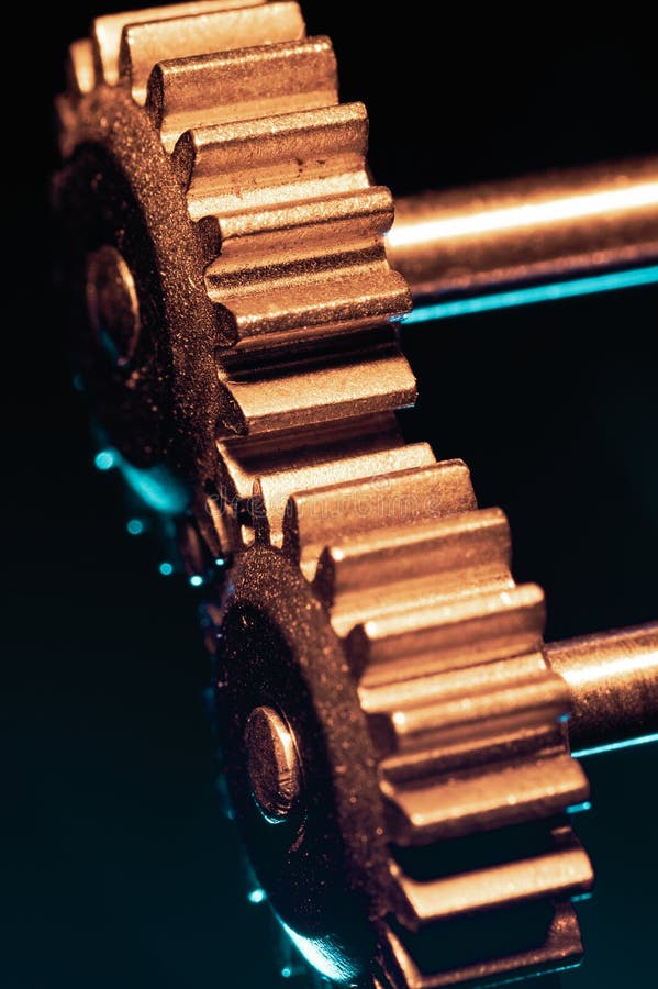 A Gear is an Important Element of a Complex Mechanism. Stock Photo ...