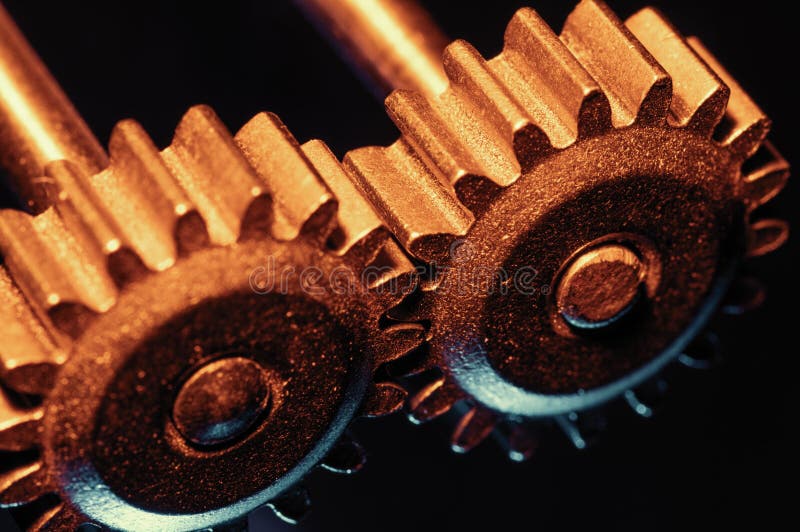 A Gear is an Important Element of a Complex Mechanism. Stock Photo ...