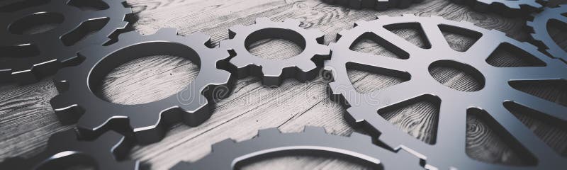 Gear Industrial Concept. Technology Innovations Stock Illustration ...