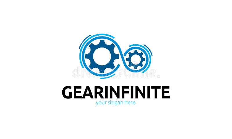 Infinity Gear Logo Template Stock Vector - Illustration of settings, logo: 103131524