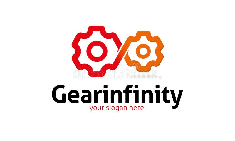 Infinity Gear Logo Template Stock Vector - Illustration of settings, logo: 103131524