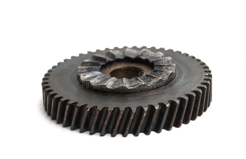 Part of the Mechanism Gear Isolated Stock Image - Image of gear ...
