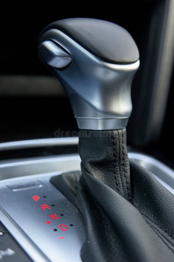 Gear Lever of an Automatic Car and the Positions, P, R, N and D Stock ...