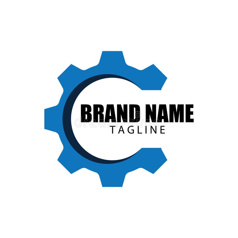 Gear Logo Design stock vector. Illustration of power - 340896934