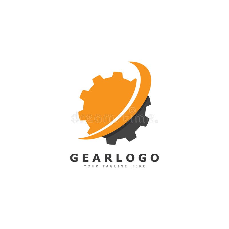 Gear Logo Design Template Illustration Vector. Stock Vector ...