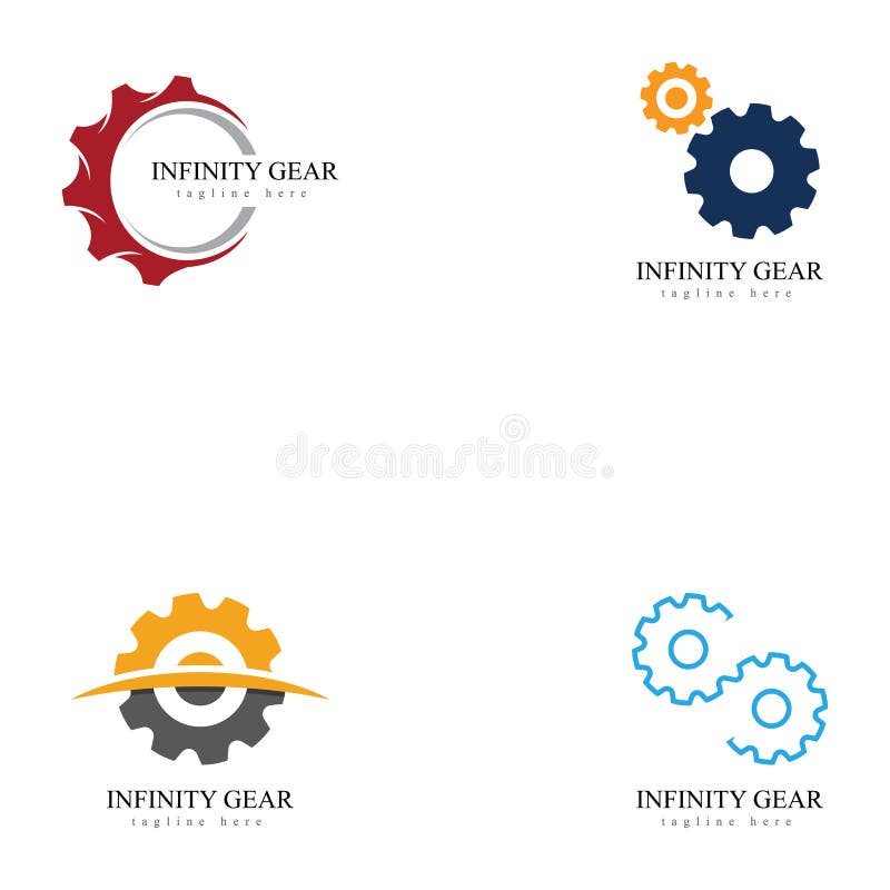 Gear Logo Icon Symbol Design Template. Stock Vector - Illustration of ...
