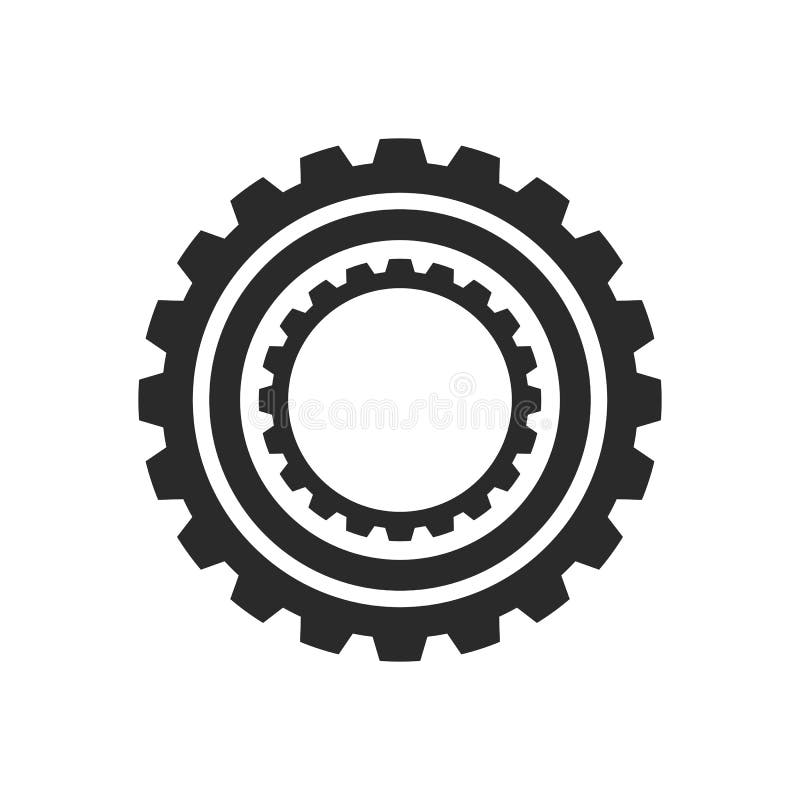 Gear logo icon vector stock vector. Illustration of steel - 257384655