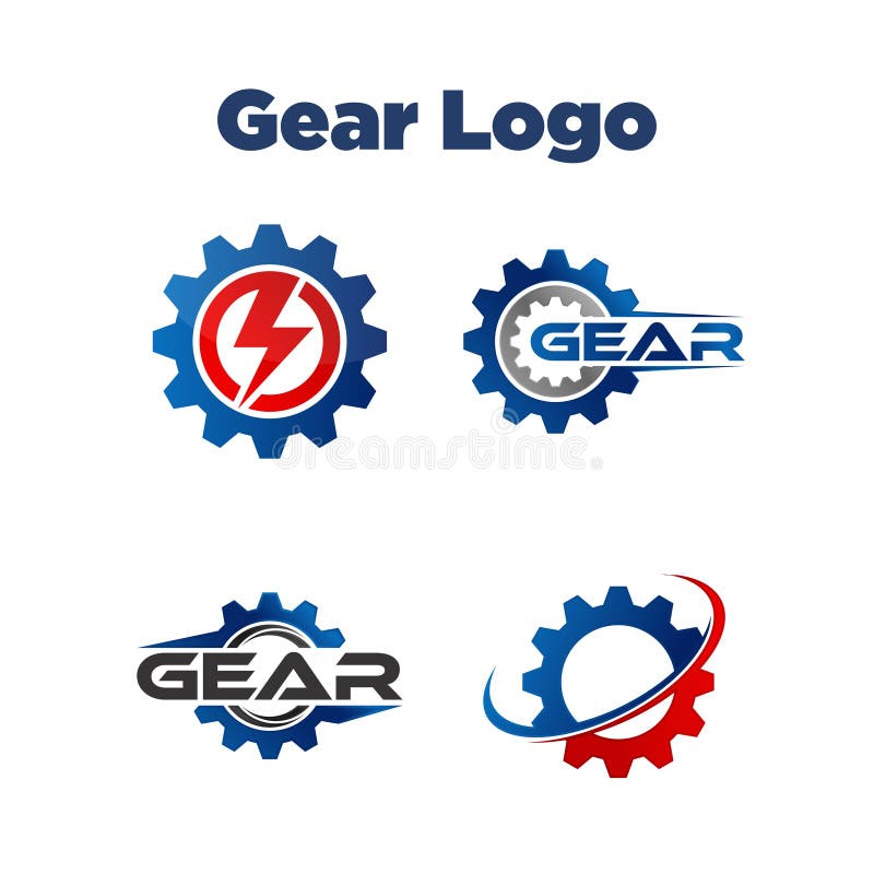 Gear Logo Template stock vector. Illustration of icon - 58784873