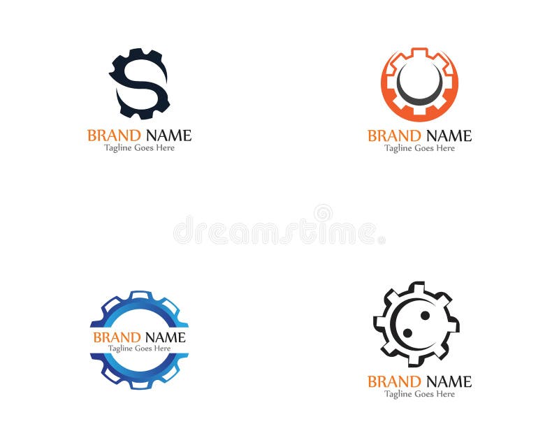 Gear Logo Template Vector Icon Illustration Design Stock Illustration ...