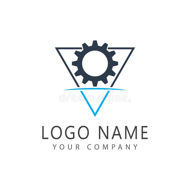 Gear Logo Vector Template Symbol Design Stock Vector - Illustration of ...