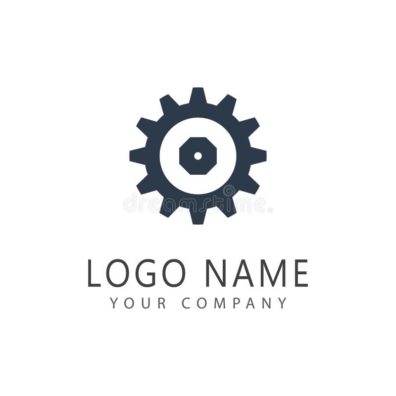 Gear Logo Vector Template Symbol Design Stock Vector - Illustration of ...
