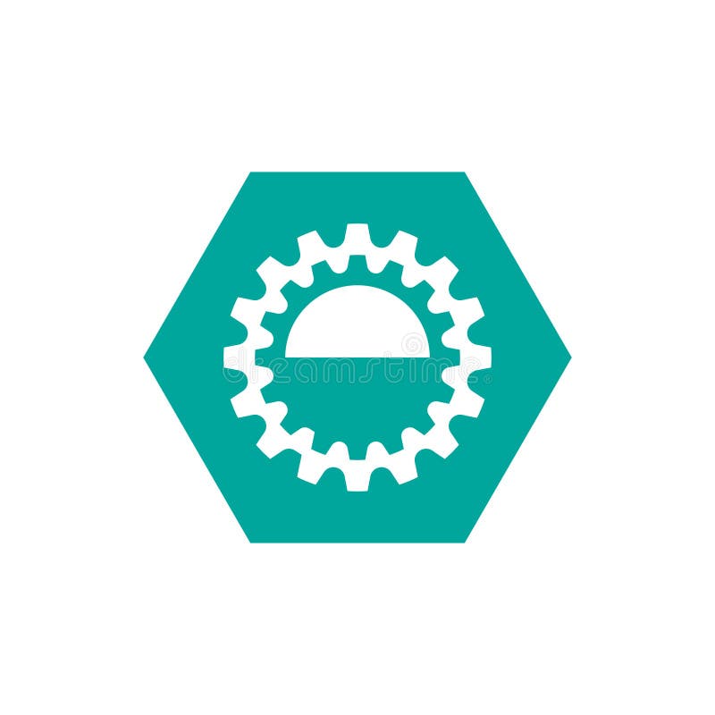 Gear Logo Vector Template Symbol Design Stock Vector - Illustration of ...