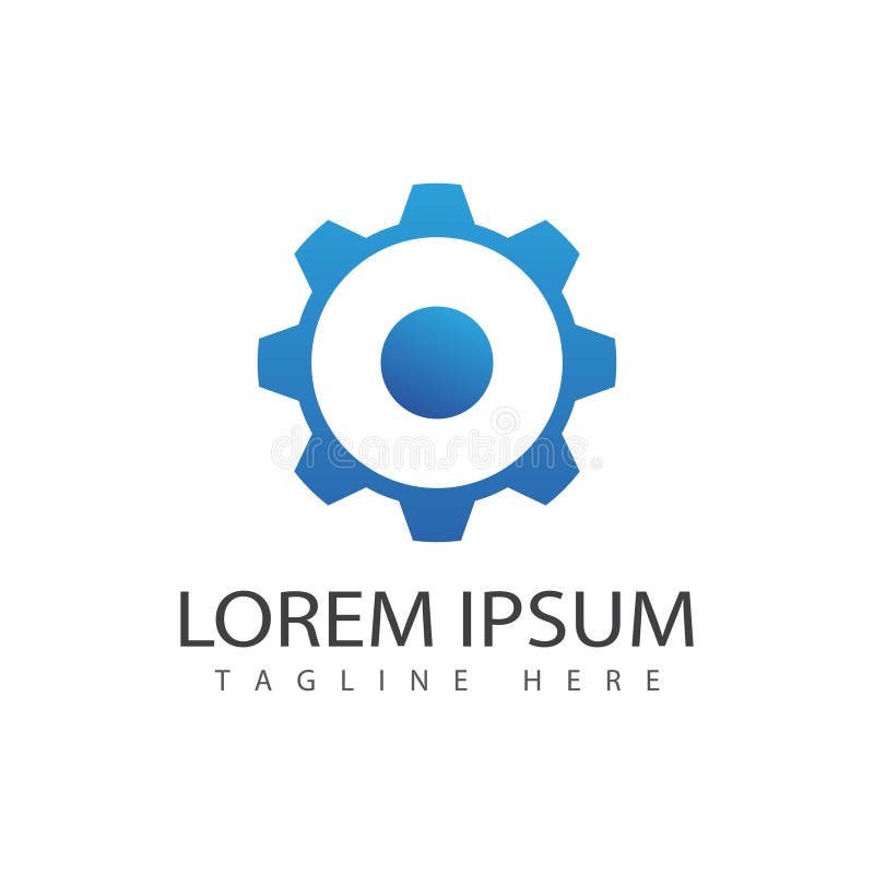 Gear Logo Vector Template Symbol Design Stock Vector - Illustration of ...