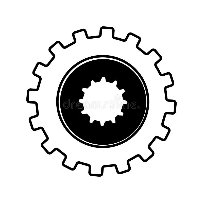 Gear machine setup icon stock vector. Illustration of industrial - 90951842