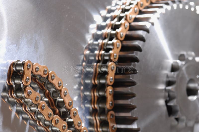 Machine chains stock photo. Image of hard, metal, transmission - 27396