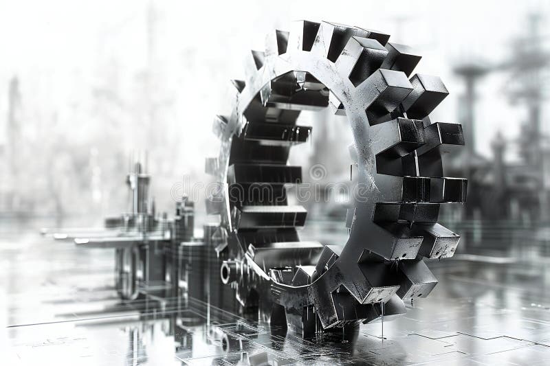 A Gear Made of Metal with Sharp Teeth, with the Pauline Profile on it ...