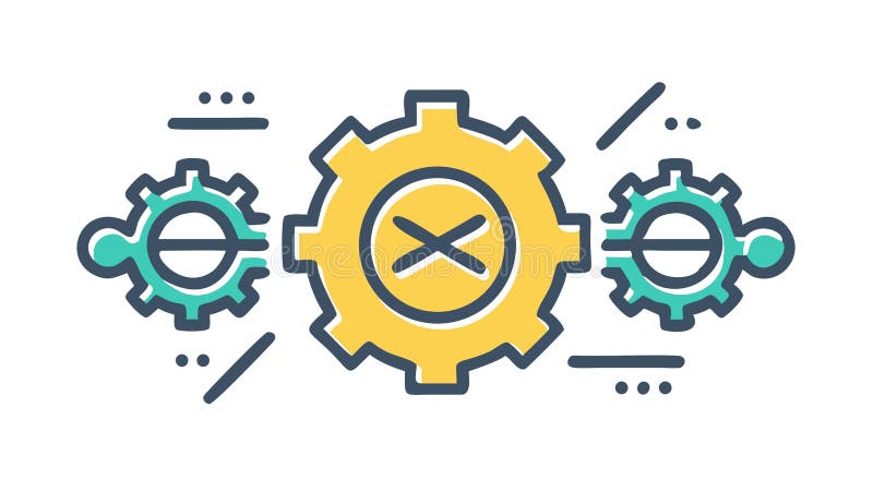 Gear Malfunction for Troubleshooting Mechanical Systems, Vector Design ...
