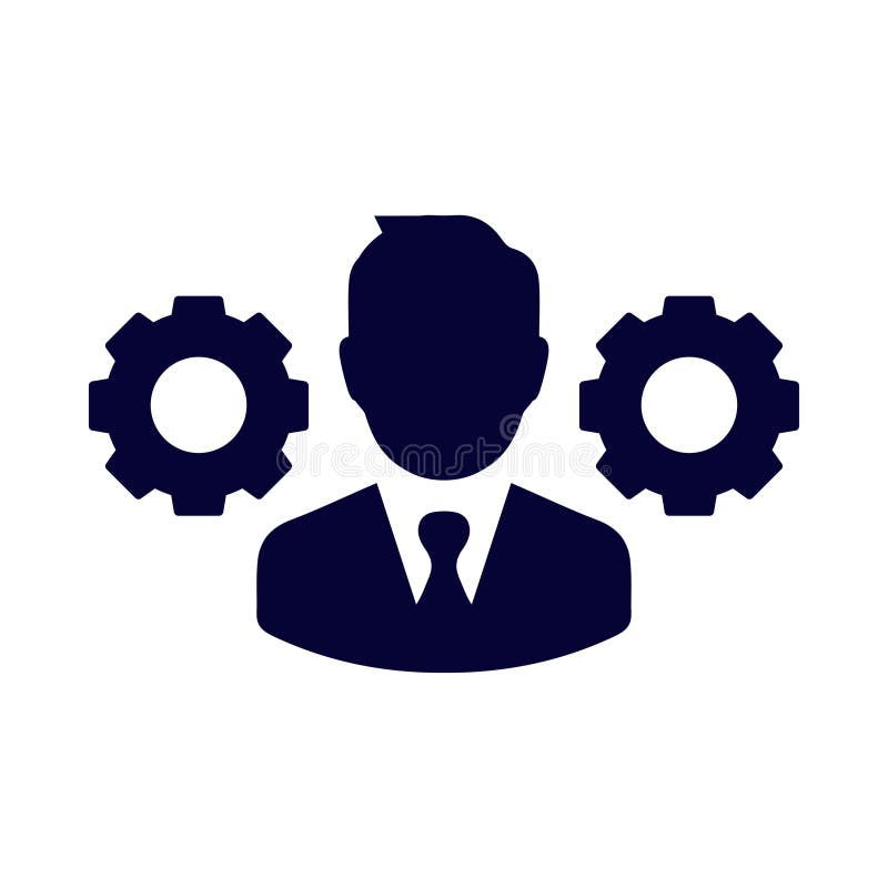 Gear, Management, Man, People, Admin, Administration, Manager Icon ...