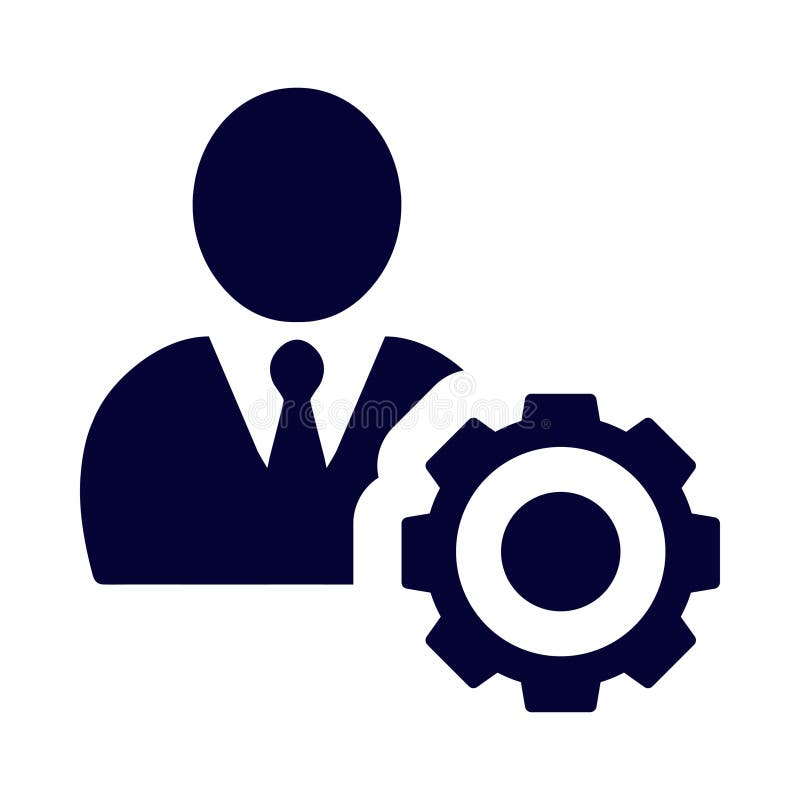 Gear, Management, Man, People, Admin, Administration, Manager Icon ...