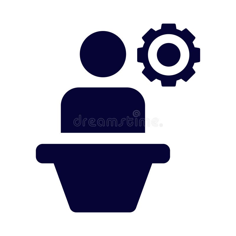 Gear, Management, Man, People, Admin, Administration, Manager Icon ...