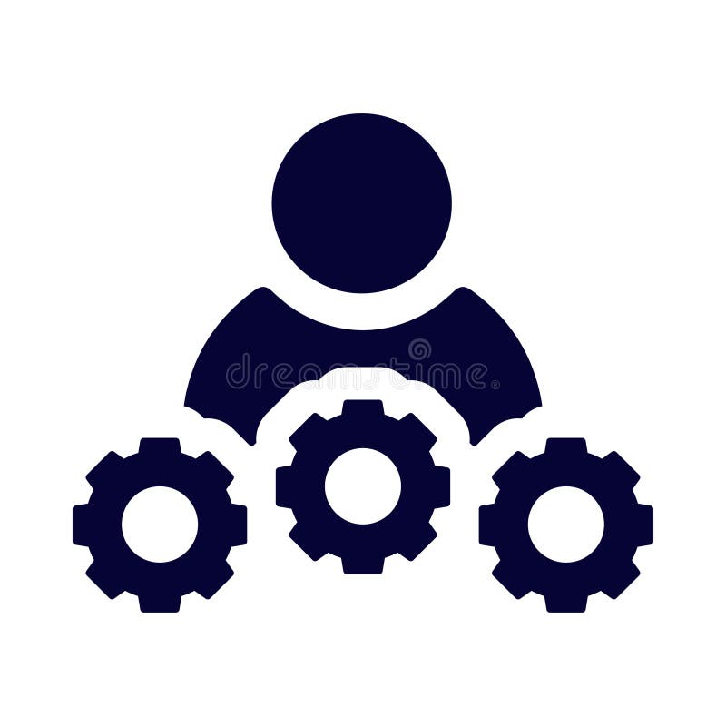 Gear, Management, Man, People, Admin, Administration, Manager Icon ...
